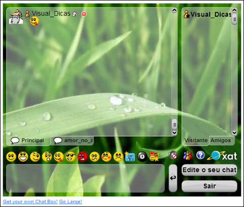 Esquente o seu Blog com um CHAT sensacional! ~ Visual Dicas